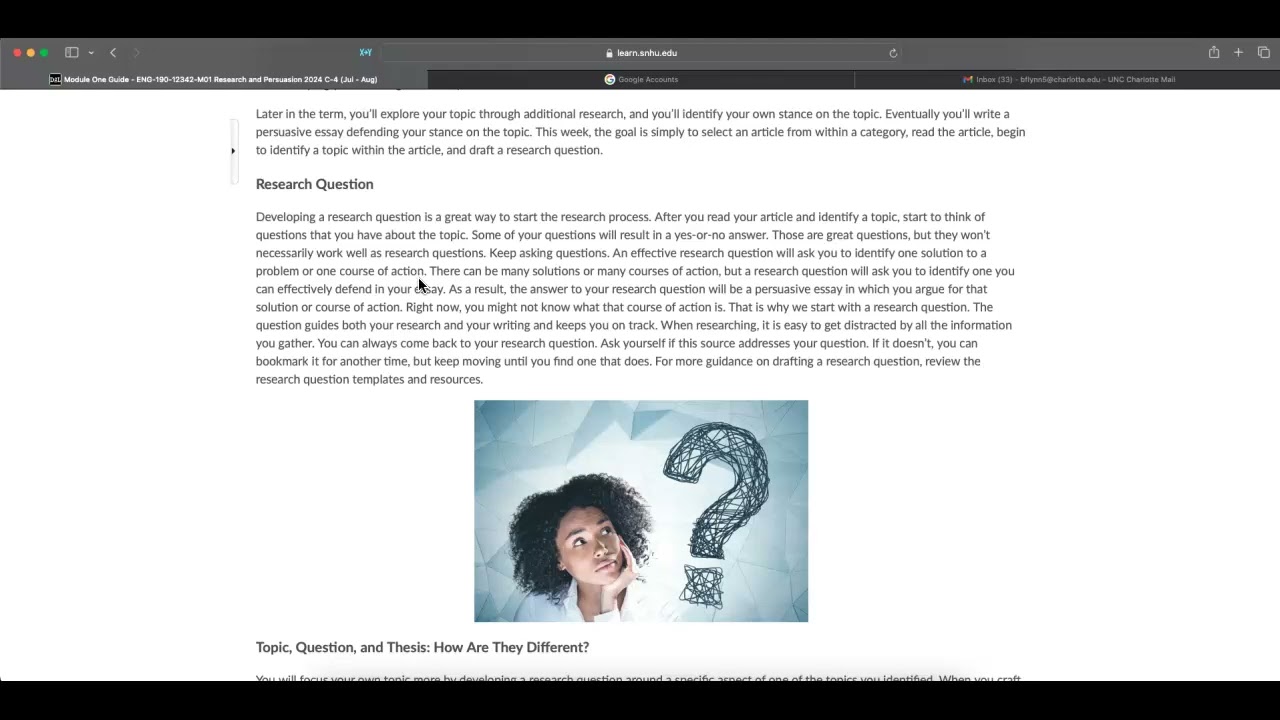 ENG 190 Intro and Module 1