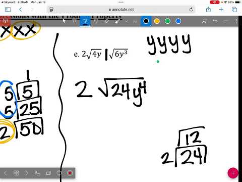 IM3 1/13 simplify square roots