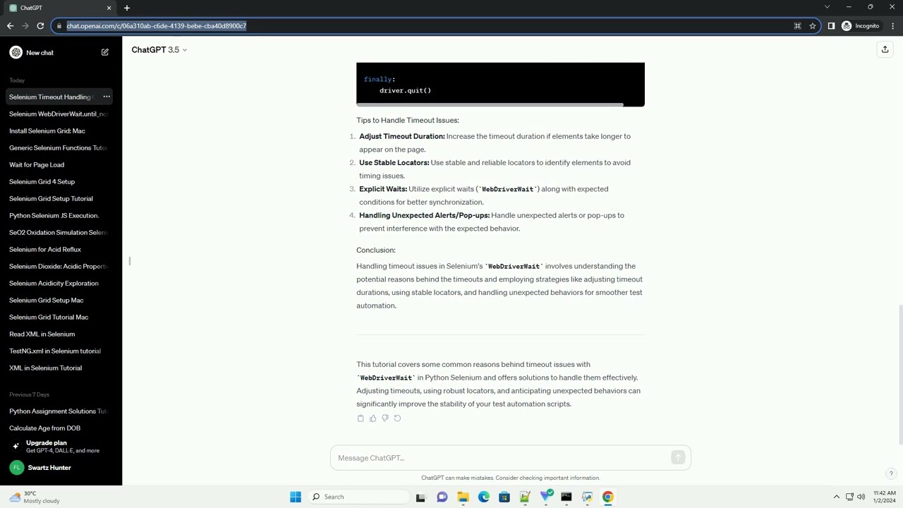 python selenium webdriverwait timeout not working