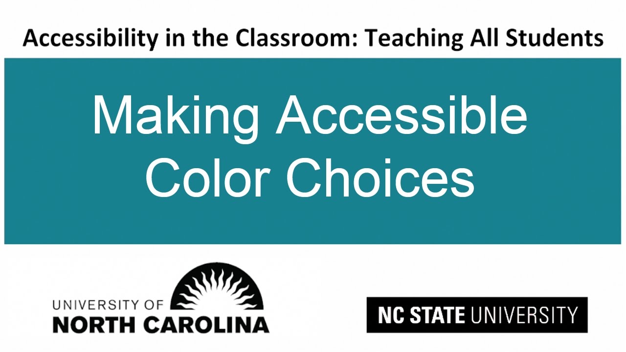 Making Accessible Color Choices