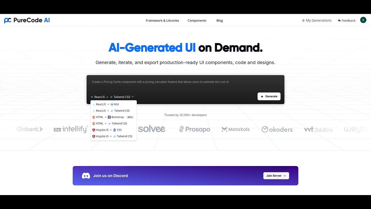 Revolutionize Your UI Development with PureCode AI | Auto-Generate Components & Code (Free)