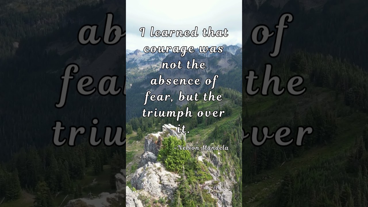Even the Brave Get Scared | Nelson Mandela on Courage #shorts #quotes #courage