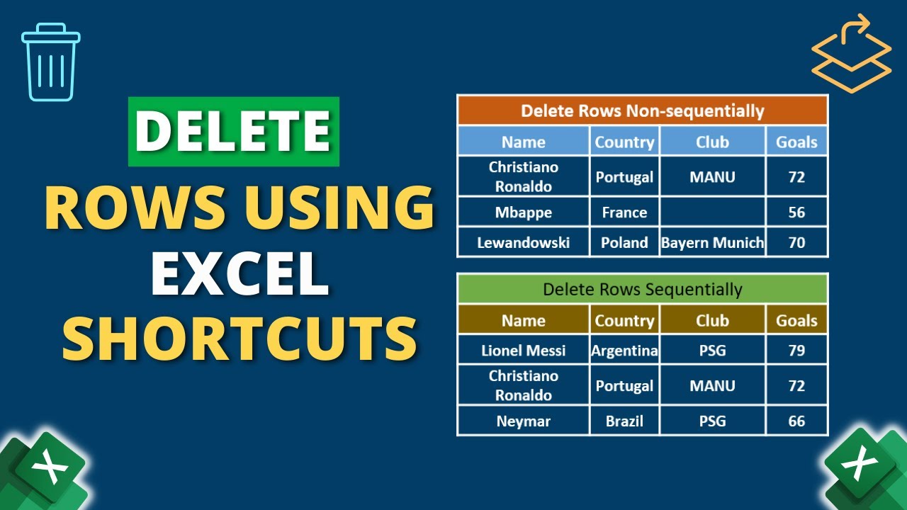How to Delete Rows in Excel