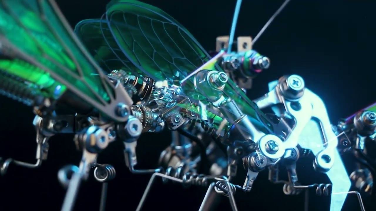 Cyberpunk DIY assembly Praying Mantis 3D model kit