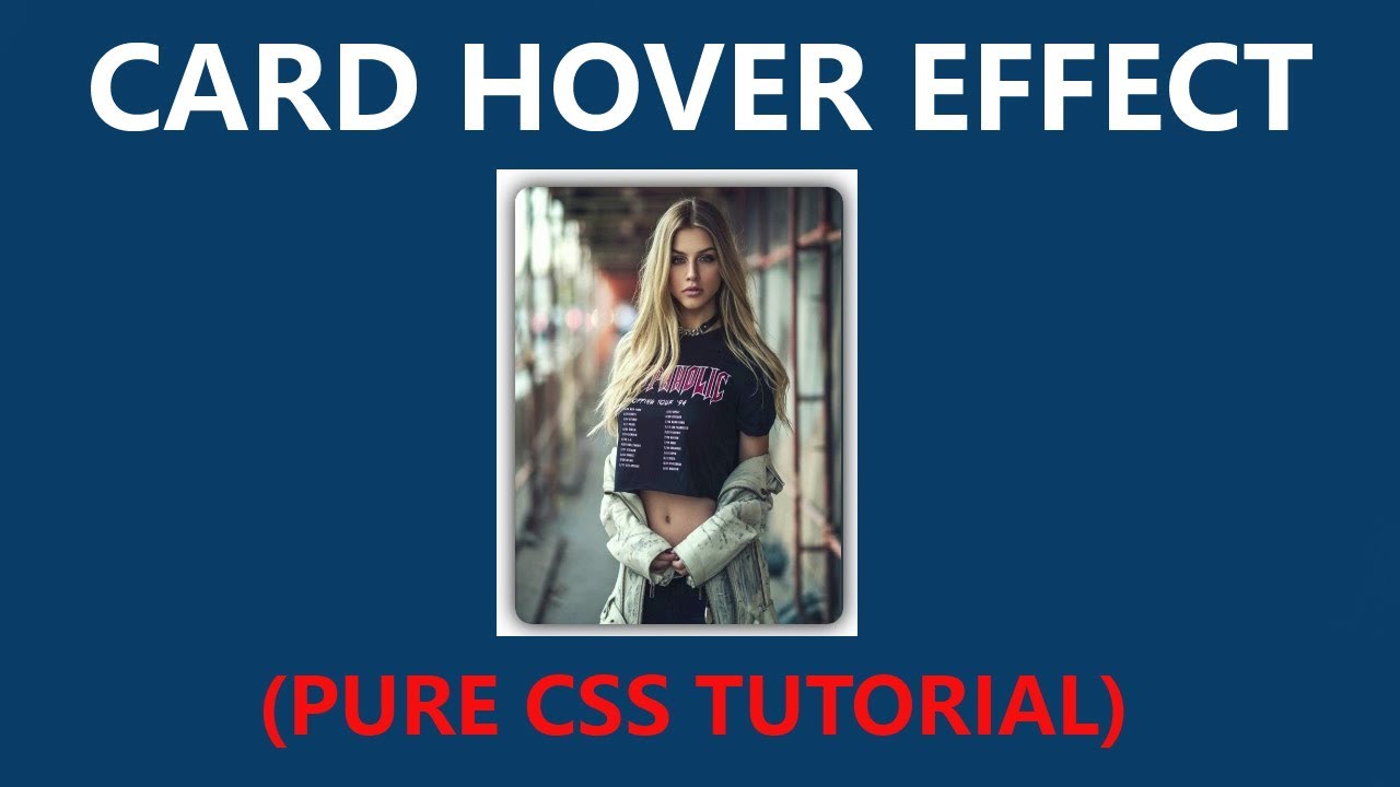 CSS User card hover effect Tutorial - Pure CSS tutorial
