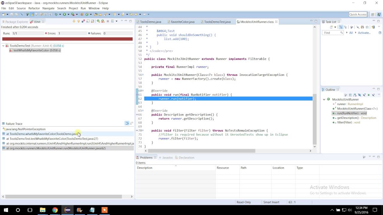 Tools Demo - MoreUnit with Mockito