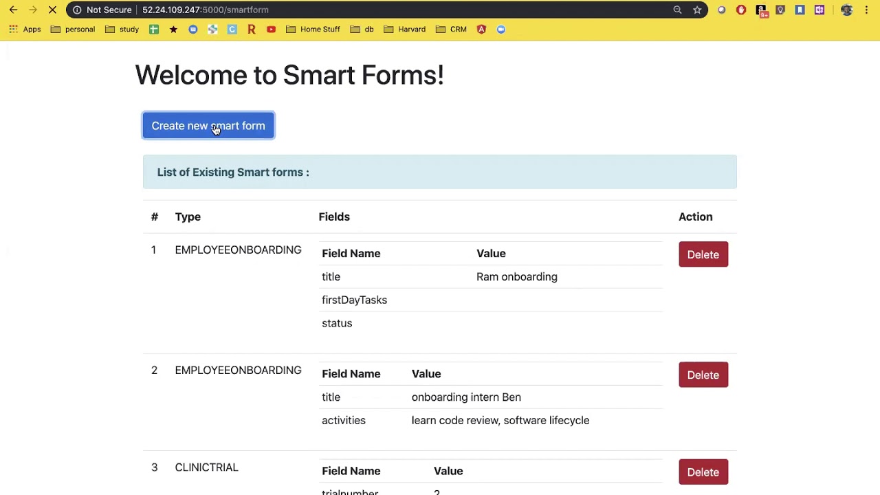 SmartForm System Demo