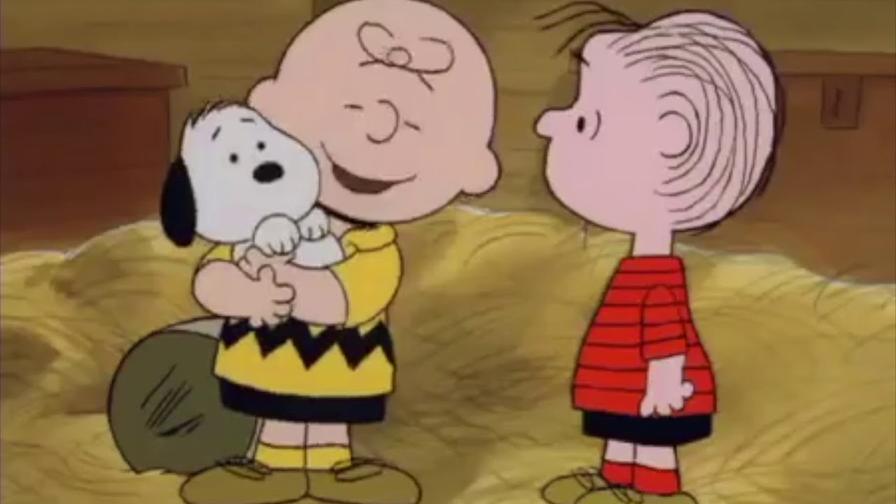 Charlie Brown meets Snoopy