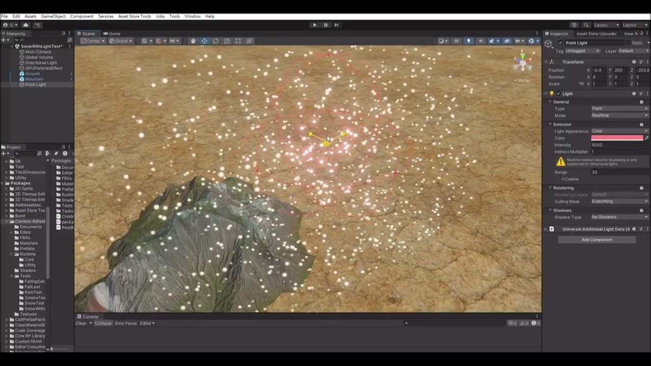 Camera AdherentGPUParticles MultiLights