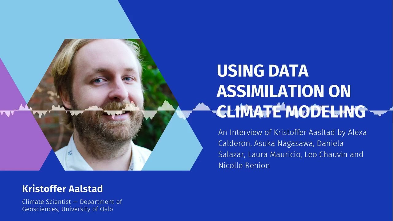 Data assimilation techniques and climate models, by Dr Kristofer Alstaad
