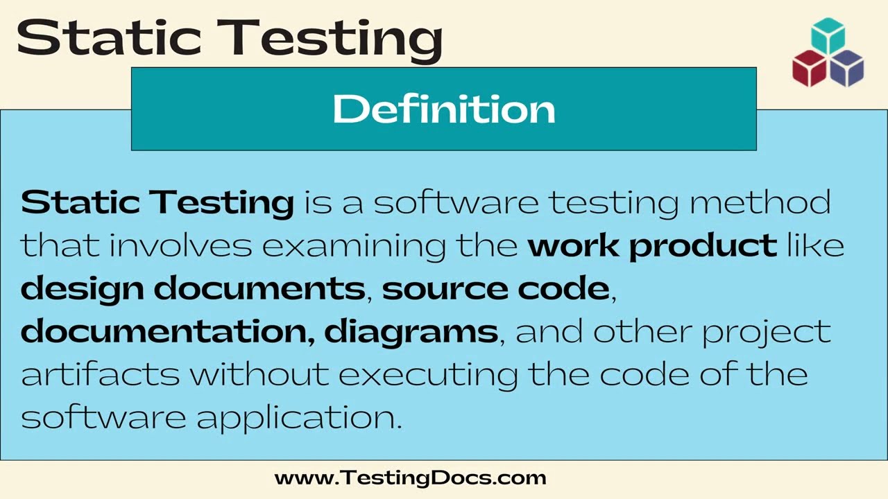 What is Static Testing?