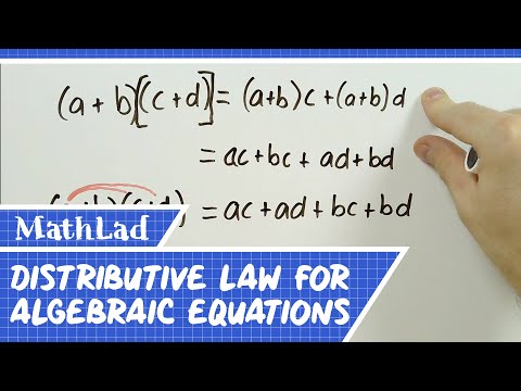 How to use the Distributive Law - Algebra [Examples]