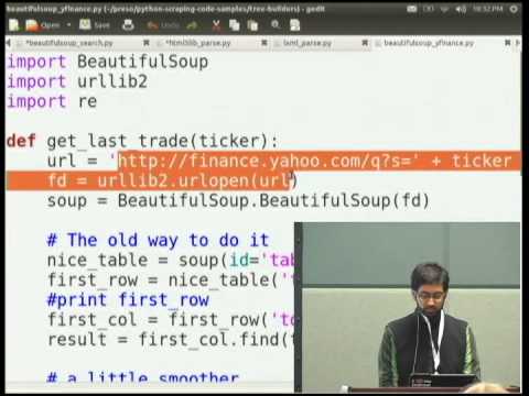 [Python Video] Web scraping: Reliably and efficiently pull data from ...