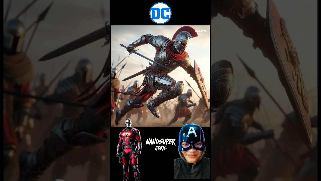 DC Superhero Becomes a Roman Soldier #marvel #avengers #dc #superhero #shorts