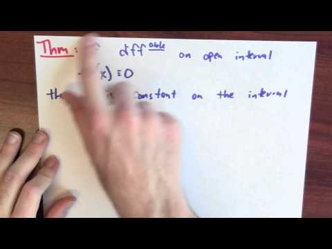 What is the mean value theorem? - Week 9 - Lecture 9 - Mooculus