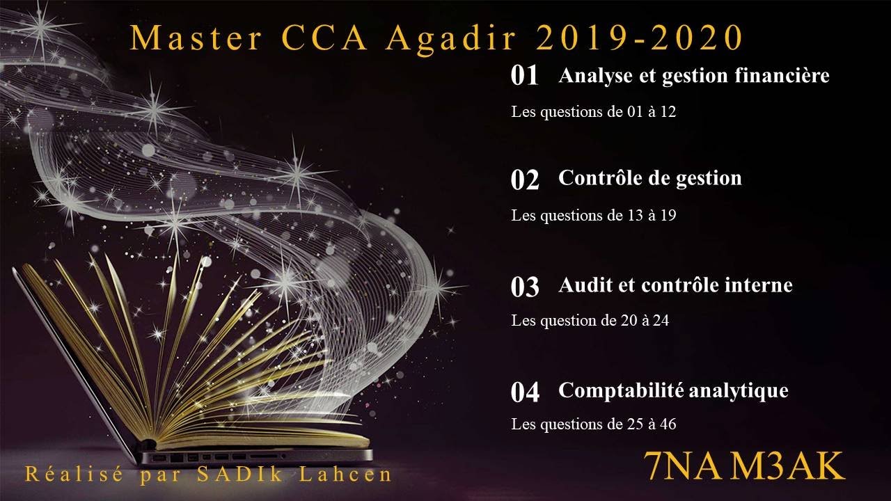 #EP 1 Corrections des concours master: Master CCA Agadir 2019-202| 2/4