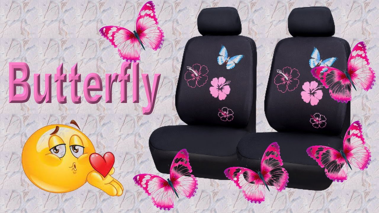 Pretty Butterfly | Car Seat Cover | Amazon Best Sales with CAR PASS Best Seller | Free Shipping