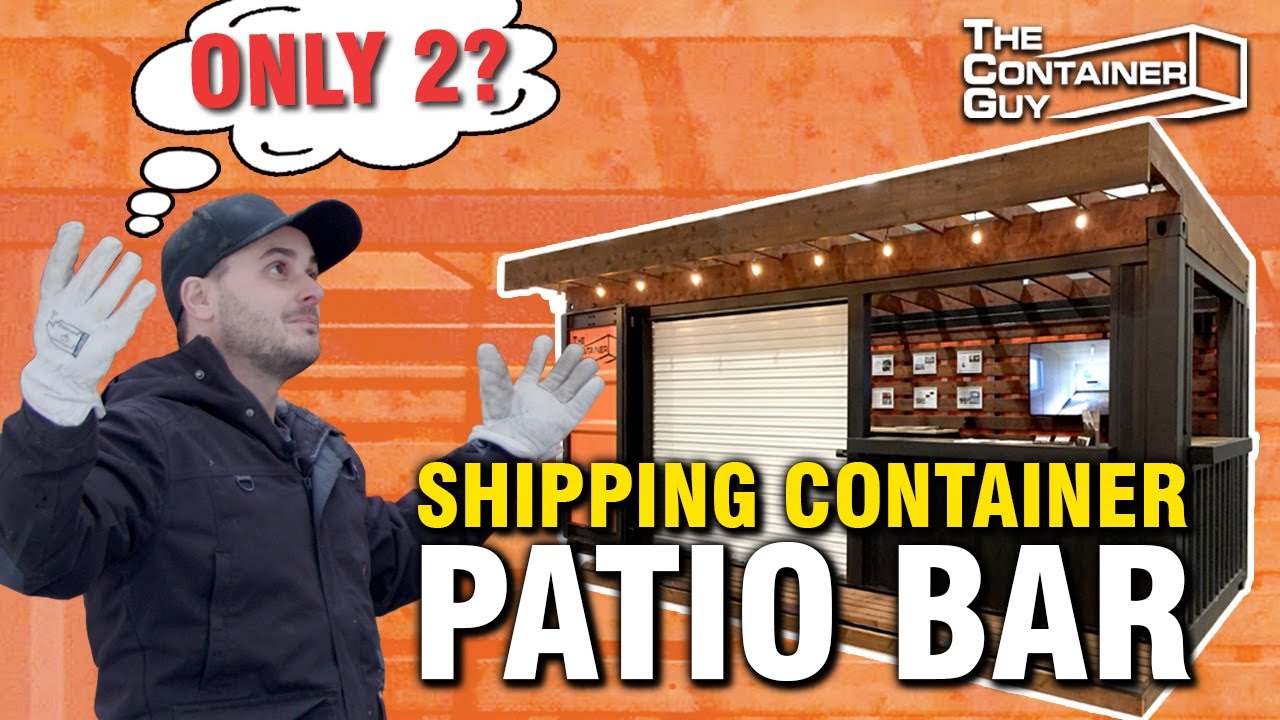 DIY Shipping Container Conversion: Ultimate Patio Bar & Kiosk Makeover!