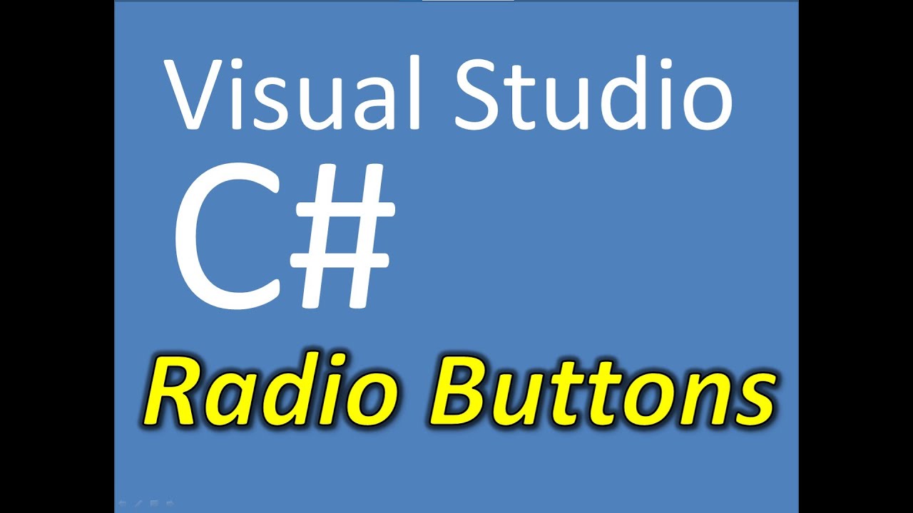 C# RadioButtons