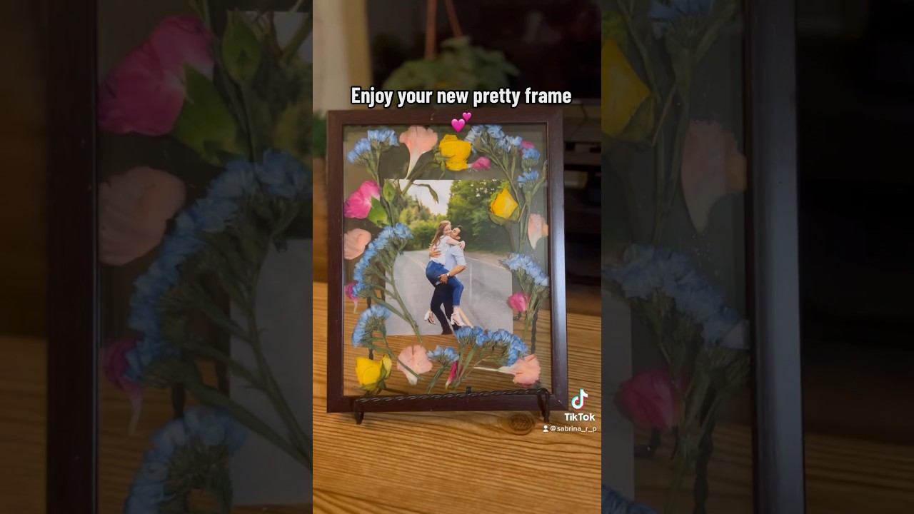 5 langkah cara membuat bingkai bunga kering🌸💕 #singkat