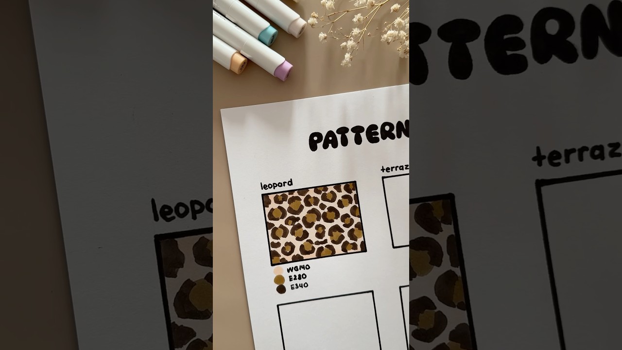 🌟Tutorial Alert: Leopard Print with Ohuhu Markers! 🌟#coloring #ohuhu #coloringtutorial #art