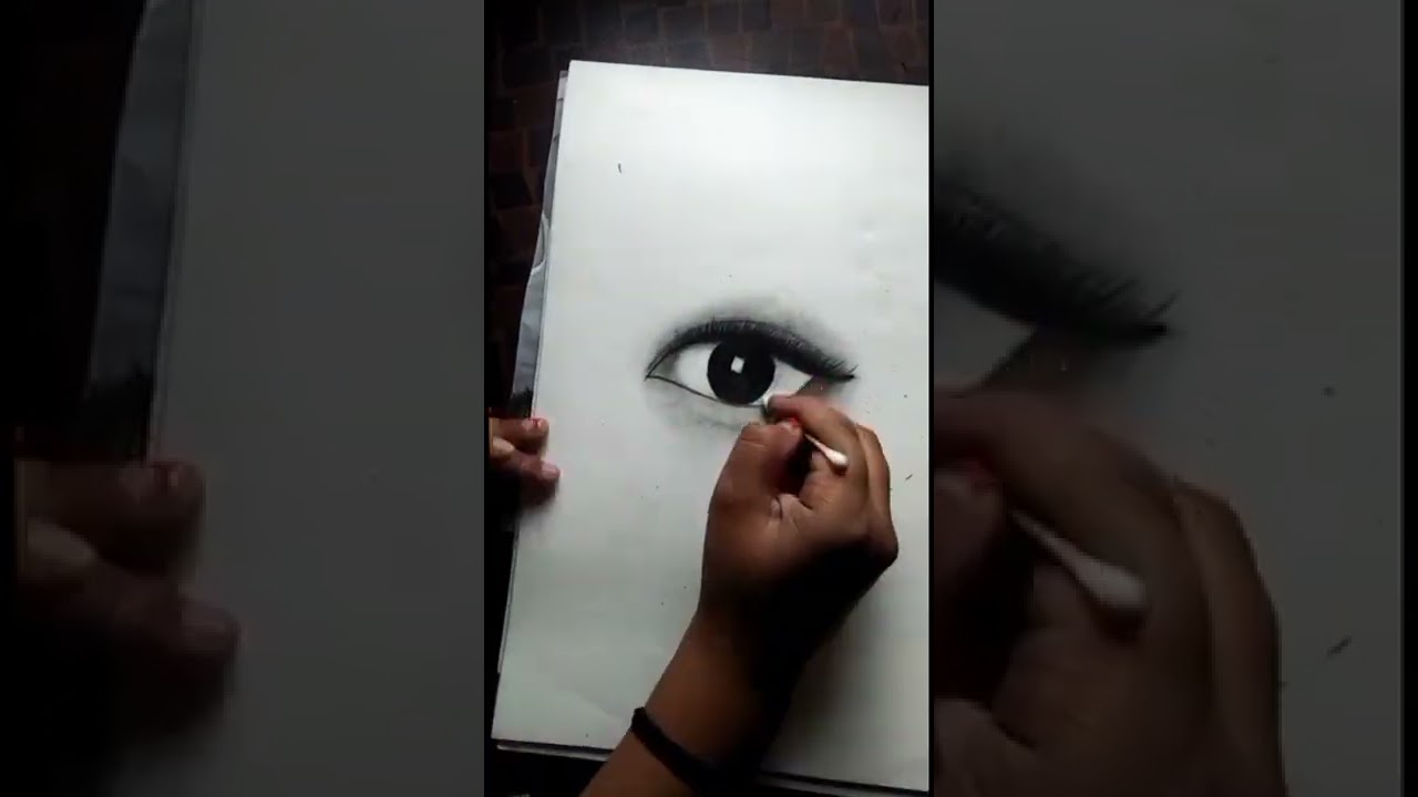 Realistic Charcoal eye🤩