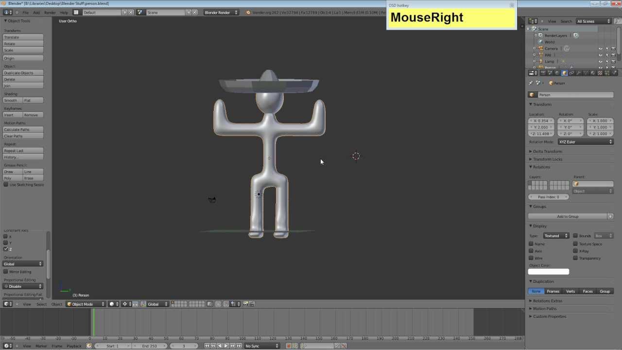 (2012) Blender Absolute Beginner Tutorial: Ep. 9