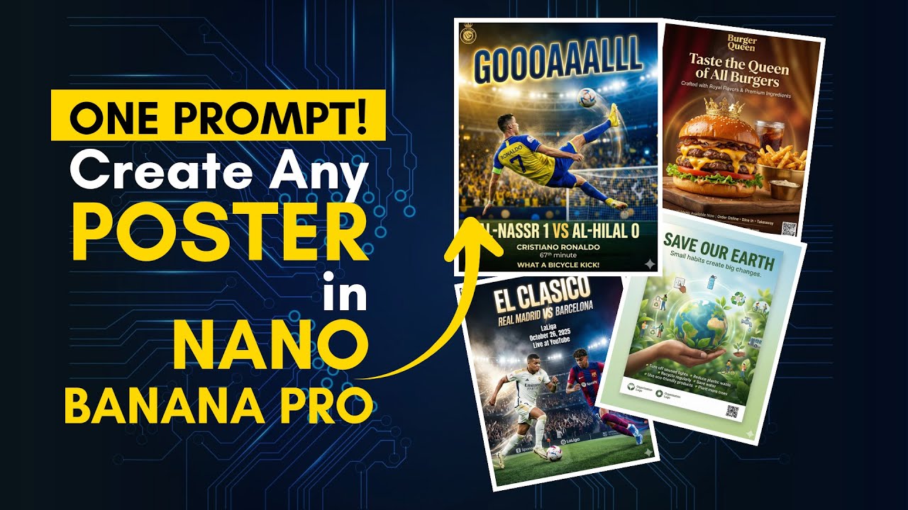 I Made ANY AI Posters in Nano Banana Pro Using Only ONE Prompt (You Have to Try This!)