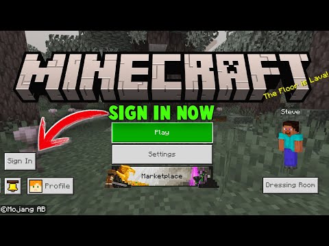 How to Sign in Minecraft 1.22 | Minecraft Pocket Edition Sign in | Minecraft PE Sign in