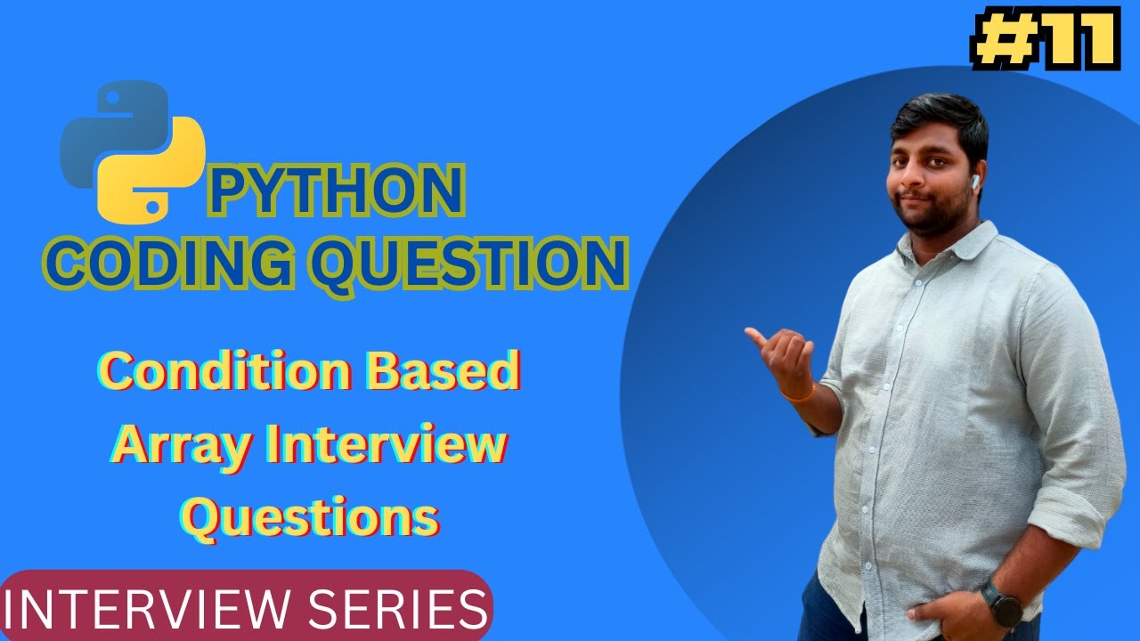 Array Interview Question | Data Science Interview Questions | Python Coding Question #array #python