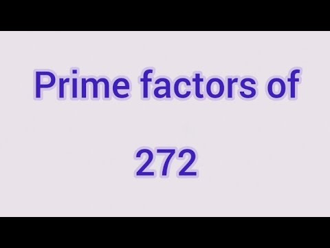Prime factors of 272 | Learnmaths