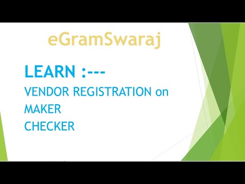 eGramSwaraj PAR VENDOR KAISE REGISTER KARE PAYMENT KE LIYE