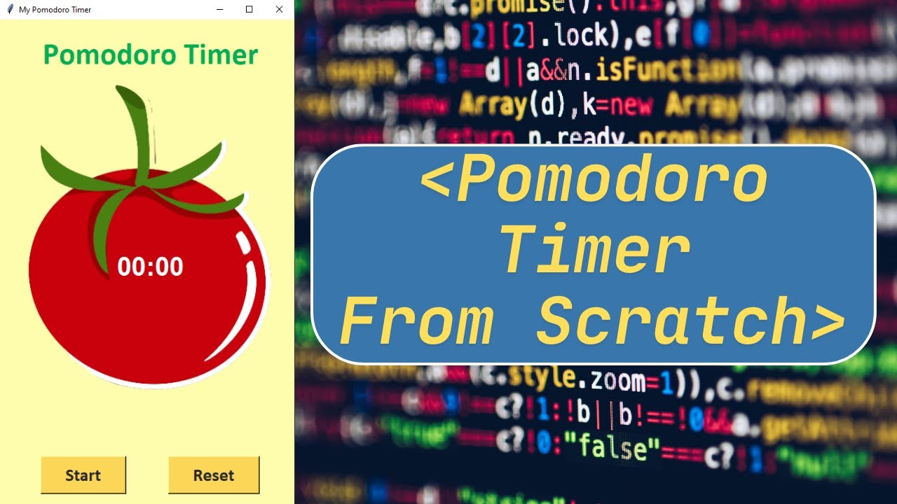 Coding a Pomodoro Timer in Python (from Scratch) - No Commentary