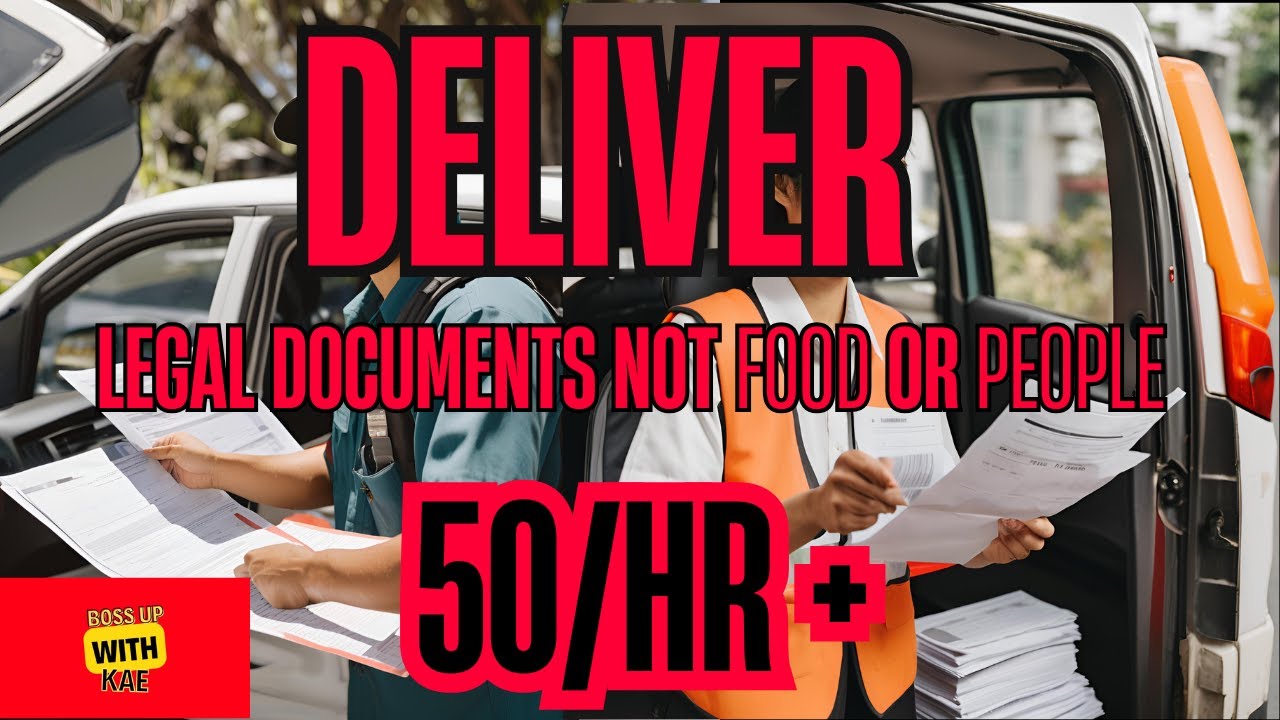 Easy Courier Service, No Doordash or Uber  Driving  Deliver Legal documents 50/hour