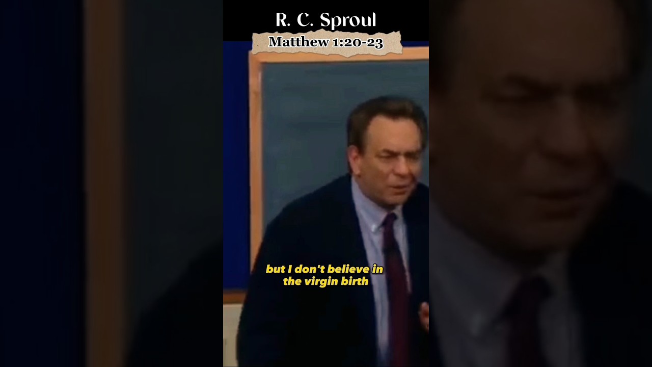 R. C. Sproul | The Virgin Birth of Jesus Christ #christmas #gospel #shorts #mary