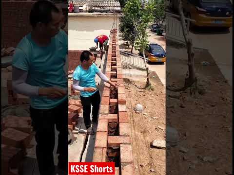 Brick masonry wall reinforcing techniques #innovation #construction #learning #subscribe