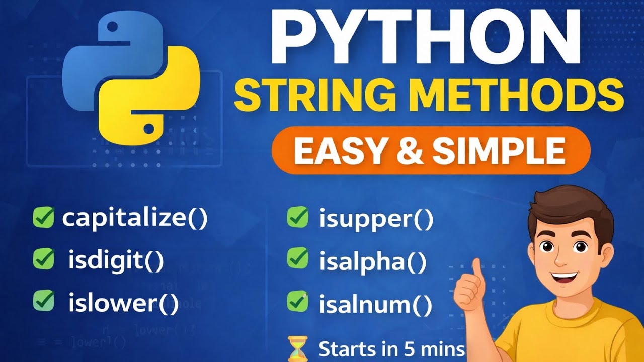 Python String Methods Explained in Easy Way | With Examples