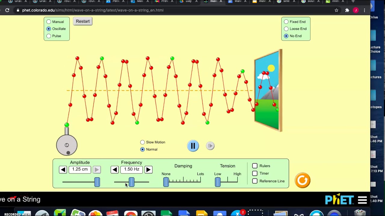 Waves on a String Lab: Amplitude