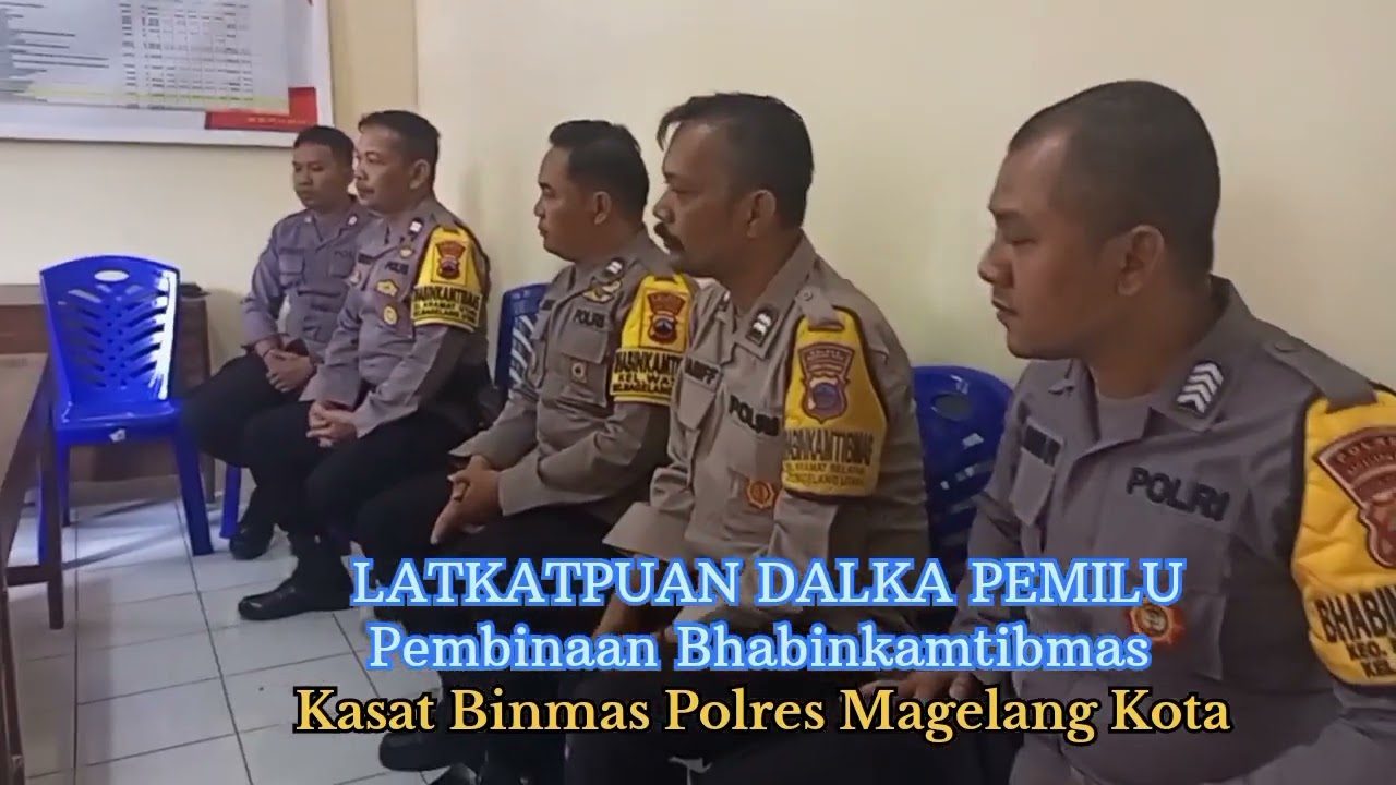 Pembinaan Peningkatan Kemampuan Bhabinkamtibmas Polsek Magelang Utara