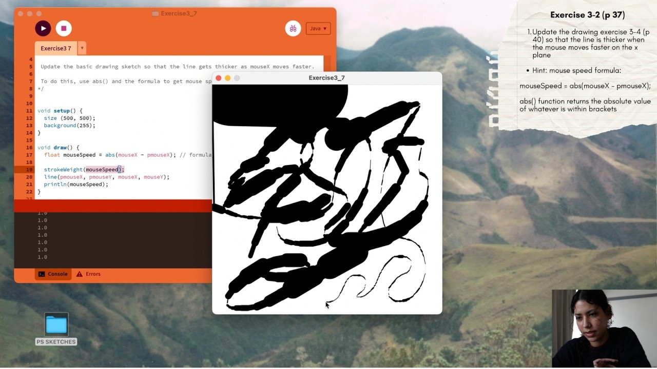 Learning Creative Code | Documentation | Learning Processing: Lesson 1