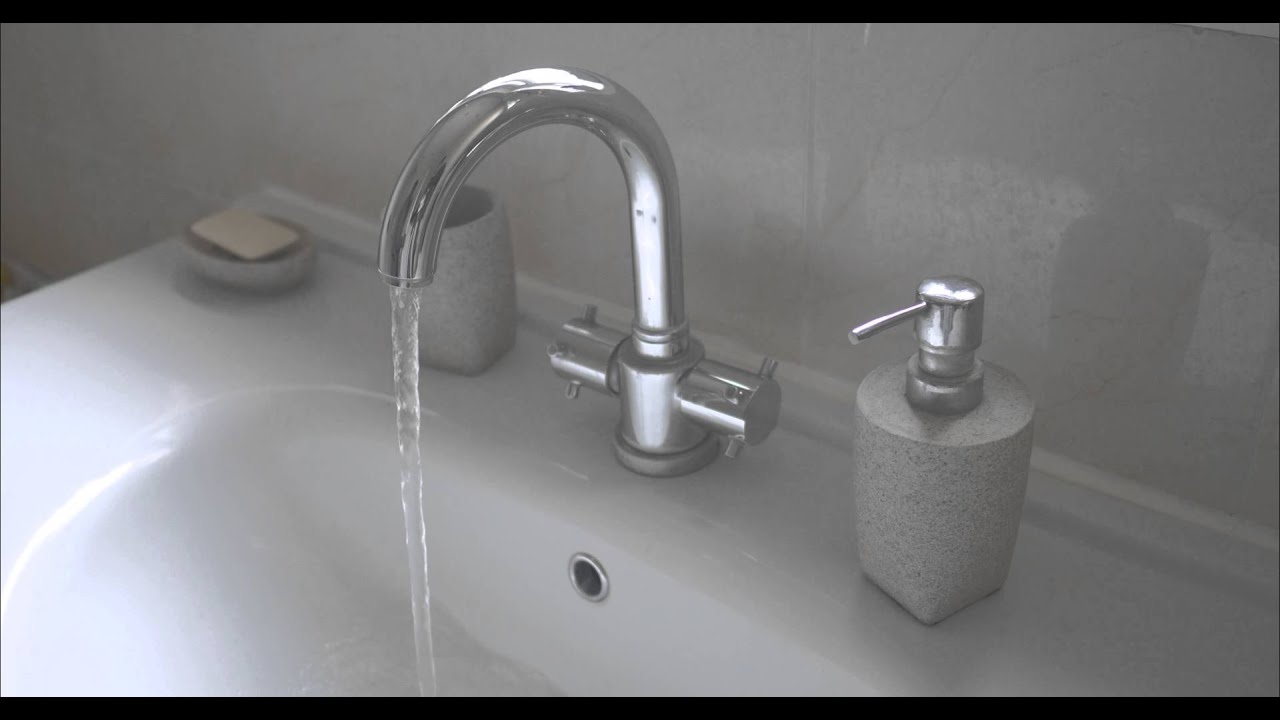 Washing Hands in bathroom in 4K.  Free Stock Video Footage