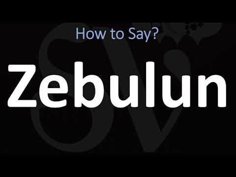 How to Pronounce Zebulun? (CORRECTLY)