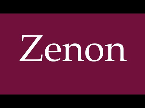 How to Pronounce ''Zenon'' Correctly in German