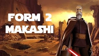 Description of Form 2 Lightsaber Combat: Makashi