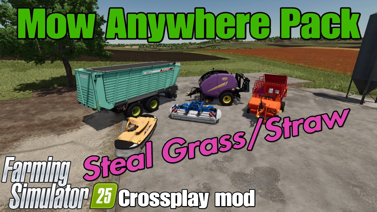 Mow Anywhere Pack / FS25 crossplay mod