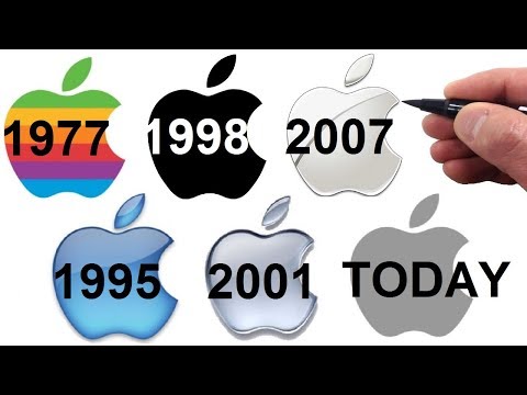 Artist Draws the Apple Logo Evolution – 1977 through Today – Tracy Glover
