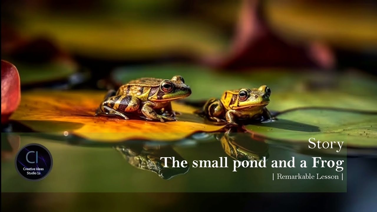 Small pond and a frog - how to create a small frog pond | kids stories | CISNewsStudio1s