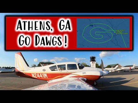 FLYING to ATHENS, GA and SKYWRITING a GEORGIA "G" for THE UNIVERSITY OF GEORGIA'S HOMECOMING 2021