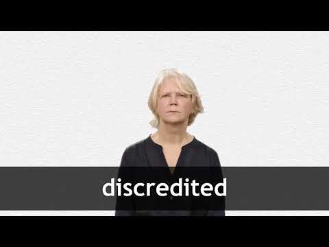 DISCREDITED definition and meaning | Collins English Dictionary
