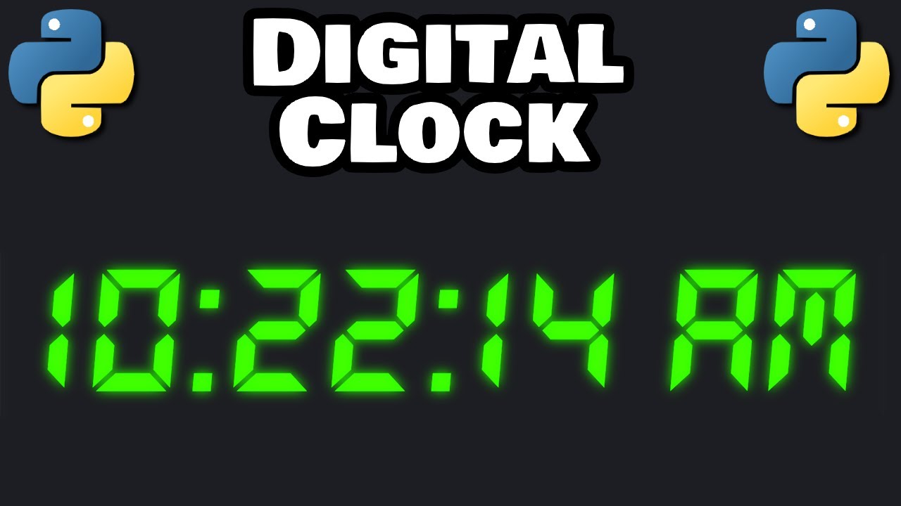 Let's code a digital clock with Python! 🕒